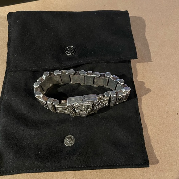 nightrider | Accessories | Nightrider Mens Silver Bracelet With ...